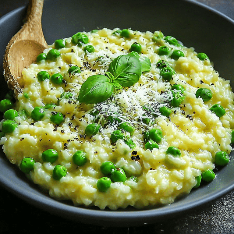 Creamy Fresh Pea Risotto