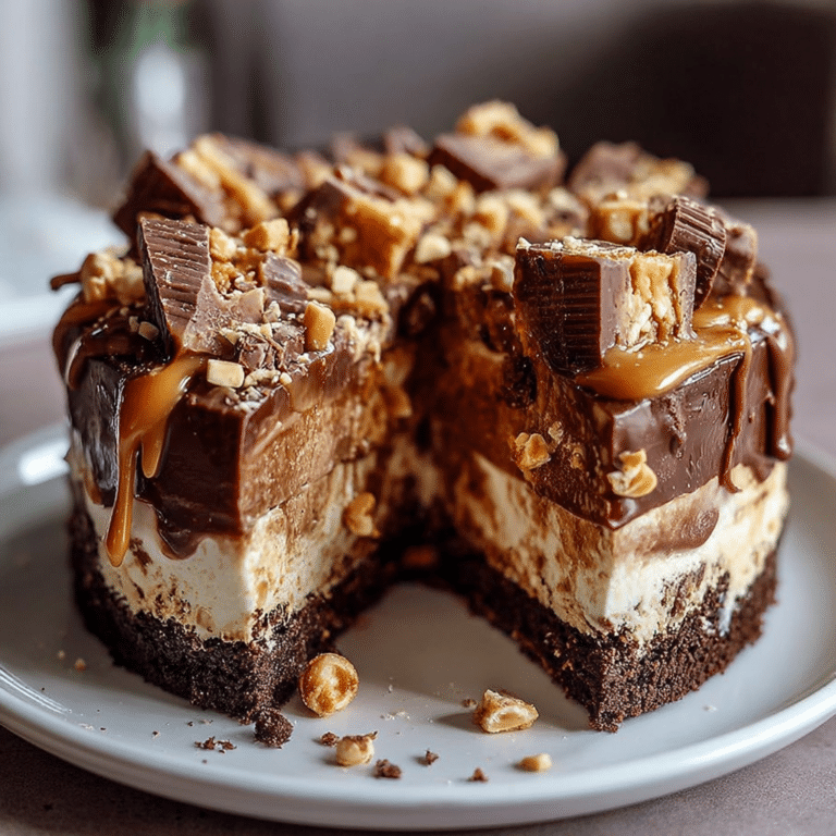 Decadent Snickers Cake