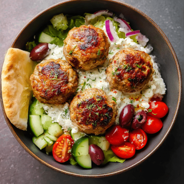 The Amazing Greek Meatball Bowl Recipe